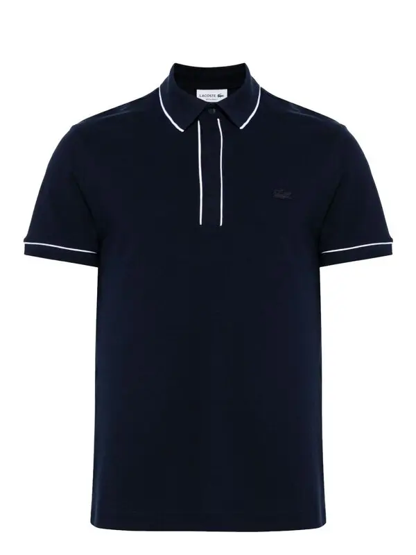 Lacoste Contrast-trim Polo Shirt - Blue