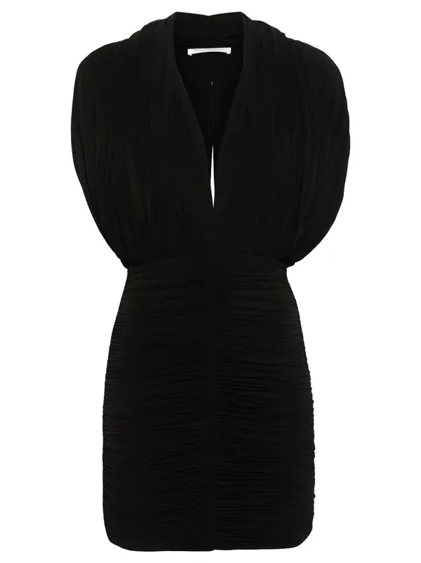Philosophy Di Lorenzo Serafini V-neck Ruched Dress - Black