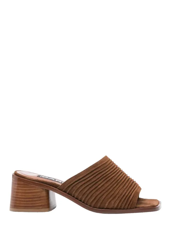 CAREL 60mm Suede Sandals - Brown