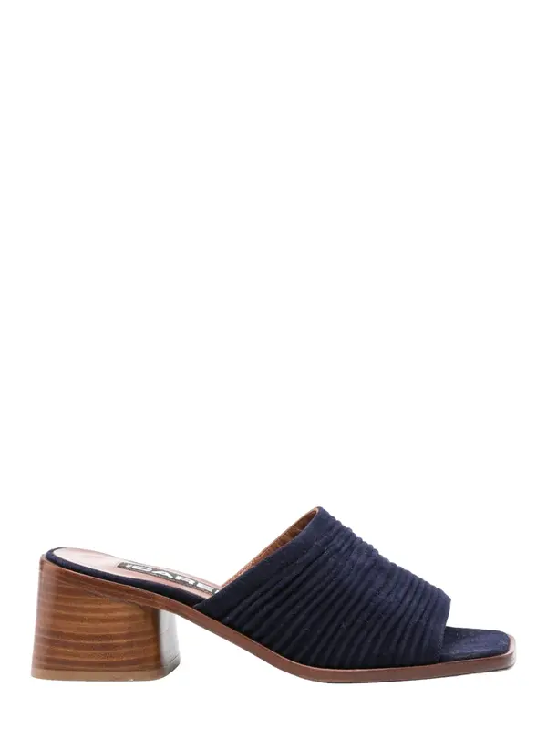 CAREL 60mm Suede Sandals - Blue