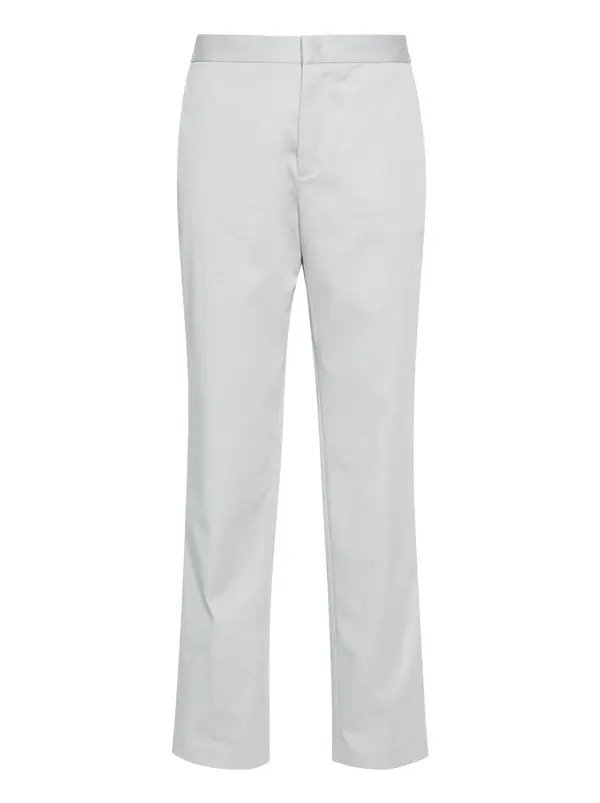 Fabiana Filippi Straight-leg Gabardine Trousers - Grey