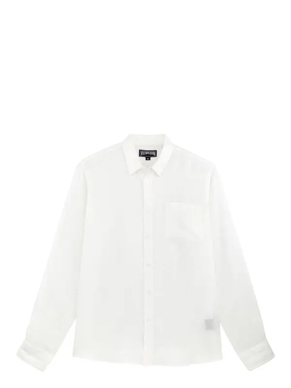 Vilebrequin Logo-embroidered Linen Shirt - White