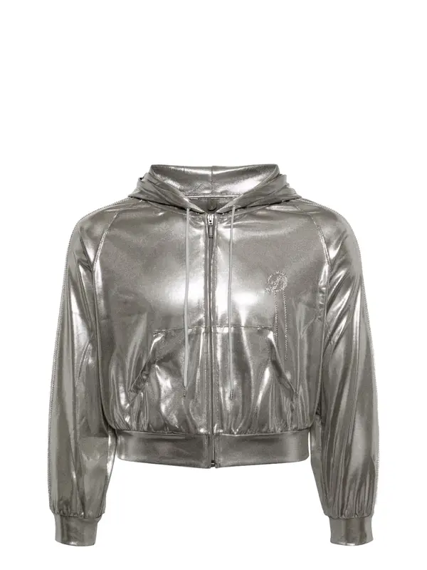 DOUBLET Foiled Hoodie - Silver