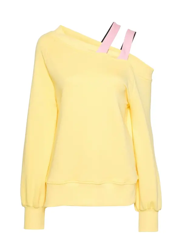 IOANA CIOLACU Sonia Cold-shoulder Sweatshirt - Yellow