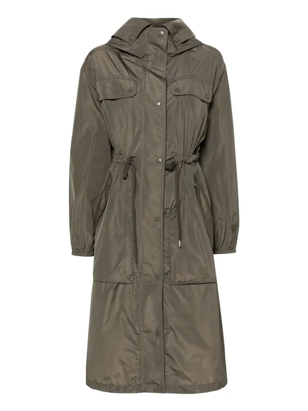 Moncler Mantio Hooded Parka Coat - Green