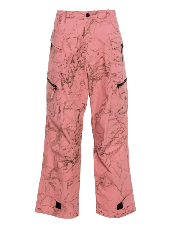 A-COLD-WALL* Overdye Static Cargo Trousers - Pink