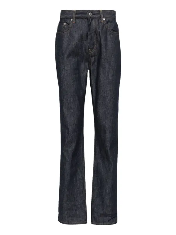 Helmut Lang High-rise Straight-leg Jeans - Blue
