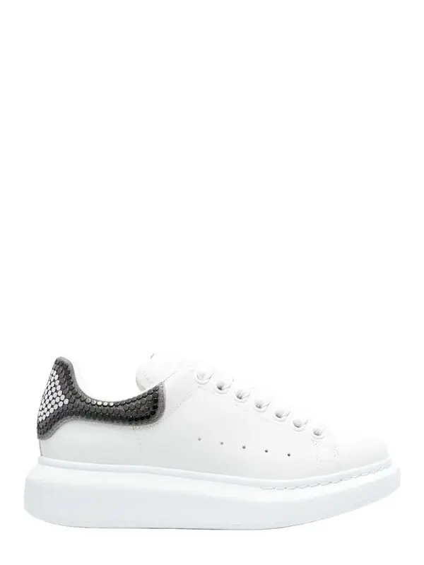 Alexander McQueen Stud-detailing Leather Sneakers - White