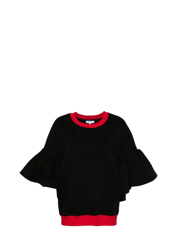IOANA CIOLACU Contrasting-trim Sweatshirt - Black