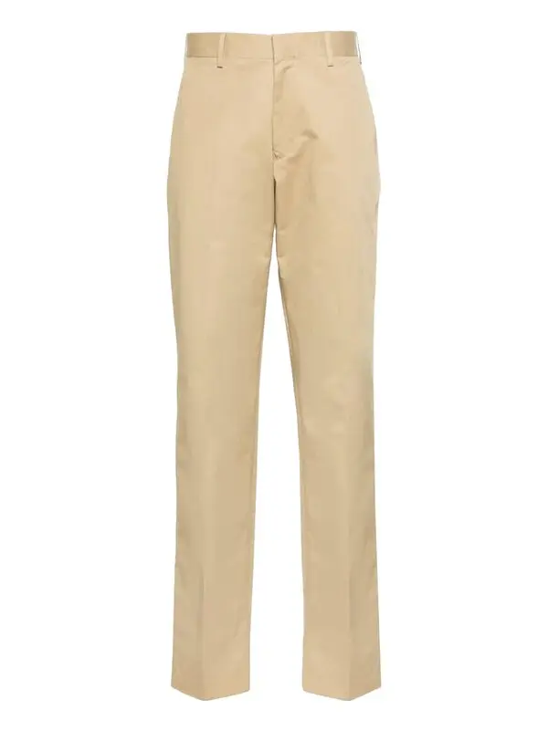 LARDINI Mid-rise Tapered Chinos - Neutrals