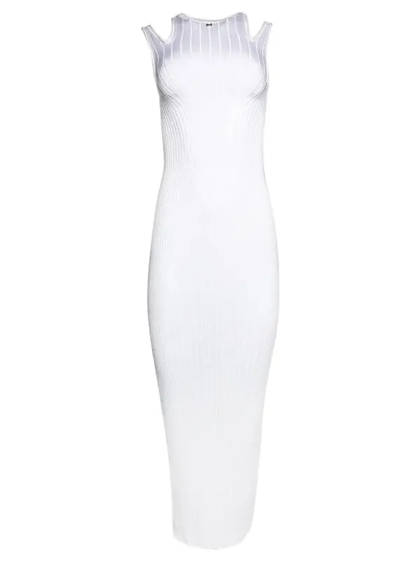 MUGLER Midi Dress - Warm White