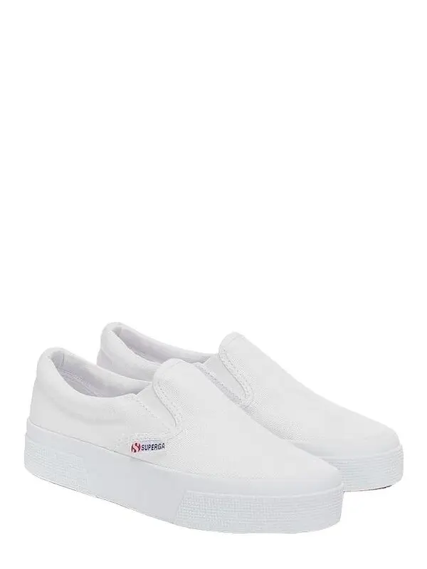 Superga 2740 Platform Slip-on Shoes - White