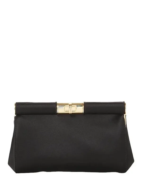 Dolce & Gabbana Satin Convertible Shoulder Bag - Black