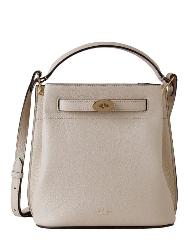 Mulberry Islington Leather Bucket Bag - Chalk