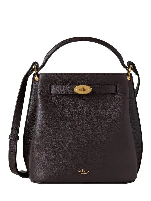 Mulberry Islington Leather Bucket Bag - Ebony