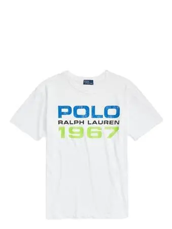 Polo Ralph Lauren Logo Cotton Jersey Tee - White