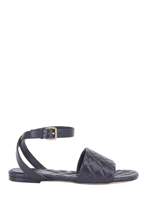 Bottega Veneta Amy Flat Sandal - Black