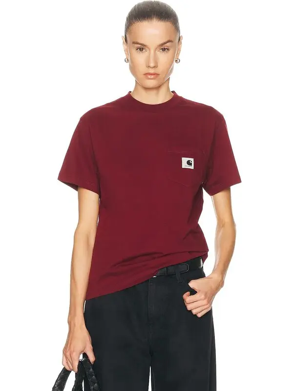 Carhartt Work In Progress Pocket T-shirt - Marsala