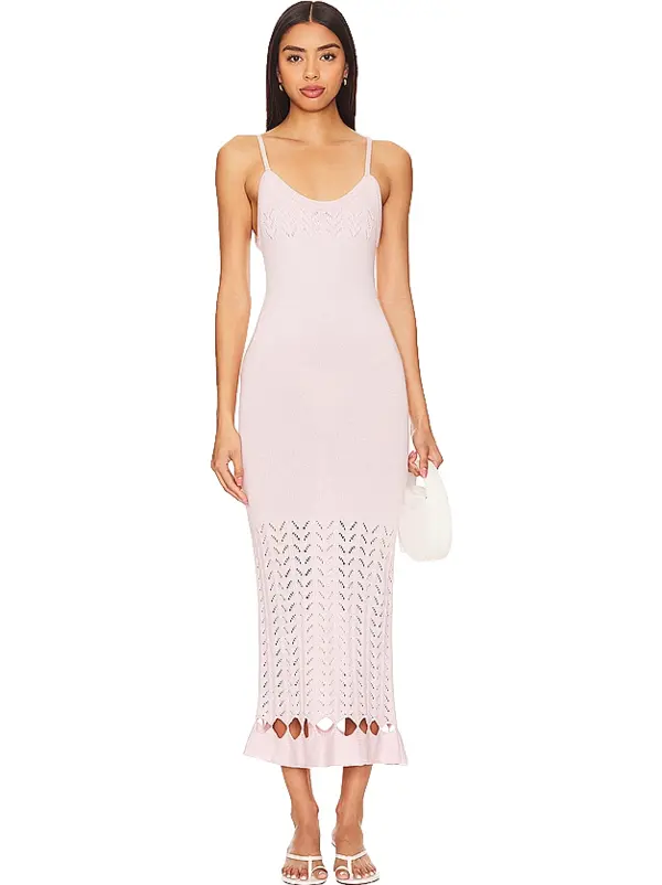 Peixoto Nora Knit Dress In Blush - Blush Petal