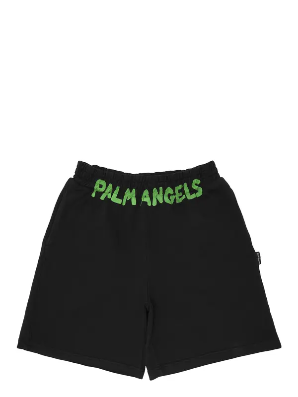 Palm Angels Seasonal Logo Sweatshort - Black