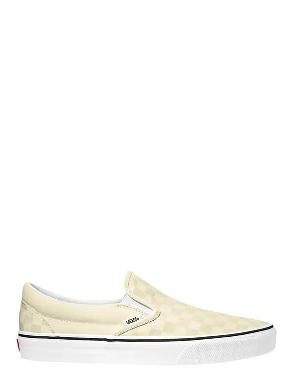 VANS Classic Slip-on In Checkerboard - Cream