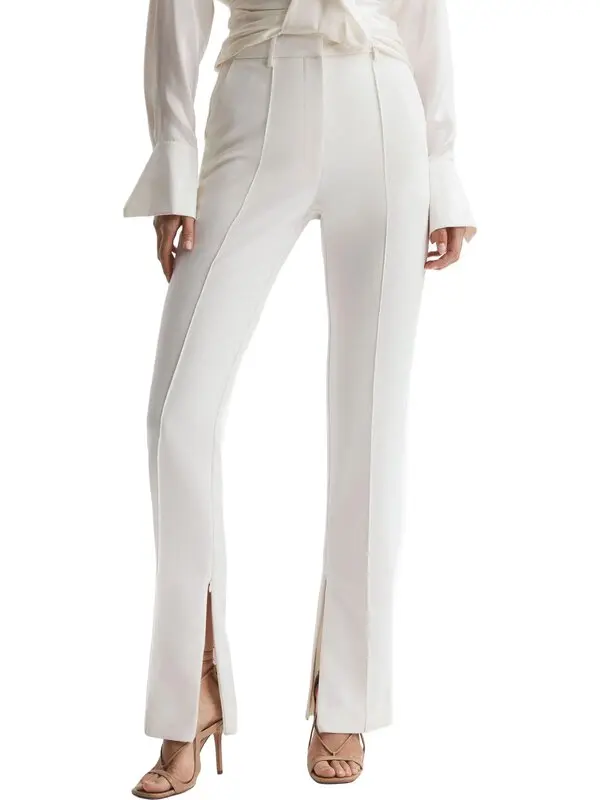 Acler Tailored Split Hem Trousers - Ivory