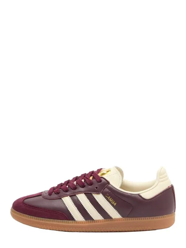 Adidas Samba Og Sneakers - Maroon/cream White/gold Met.