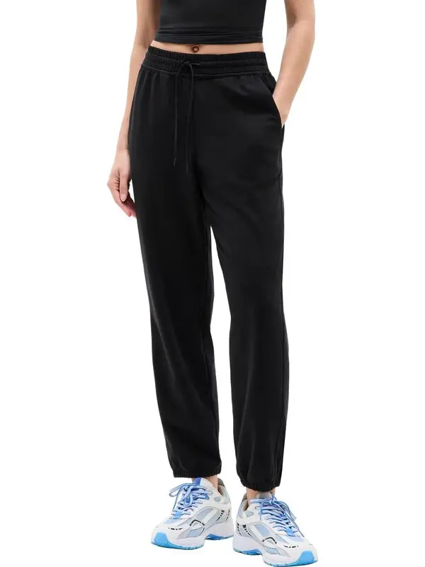 Athleta Retroterry Mid Rise Jogger - Black