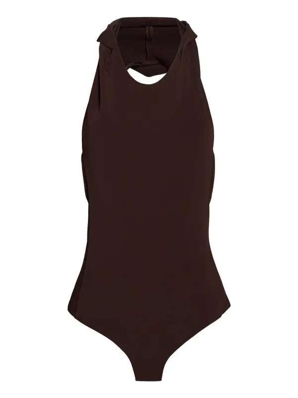 COURREGES Frame Illusion Bodysuit - Brown