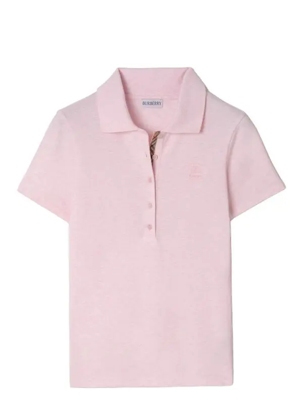 Burberry Cotton Piqué Polo Shirt - Mallow Pink