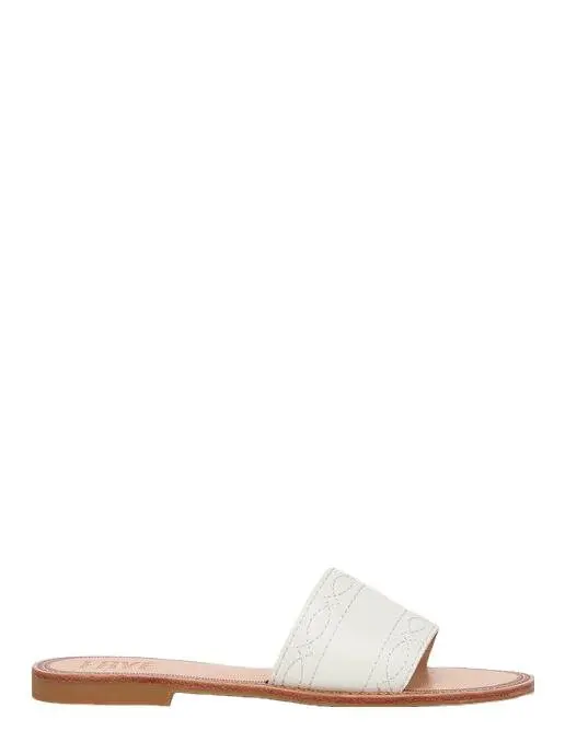 Frye Ava Woodstock Slide - White