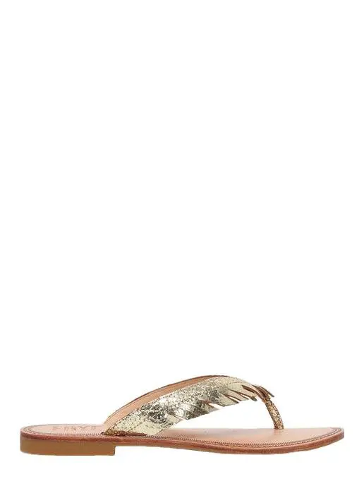 THE FRYE COMPANY Ava Fringe Sandal - Gold