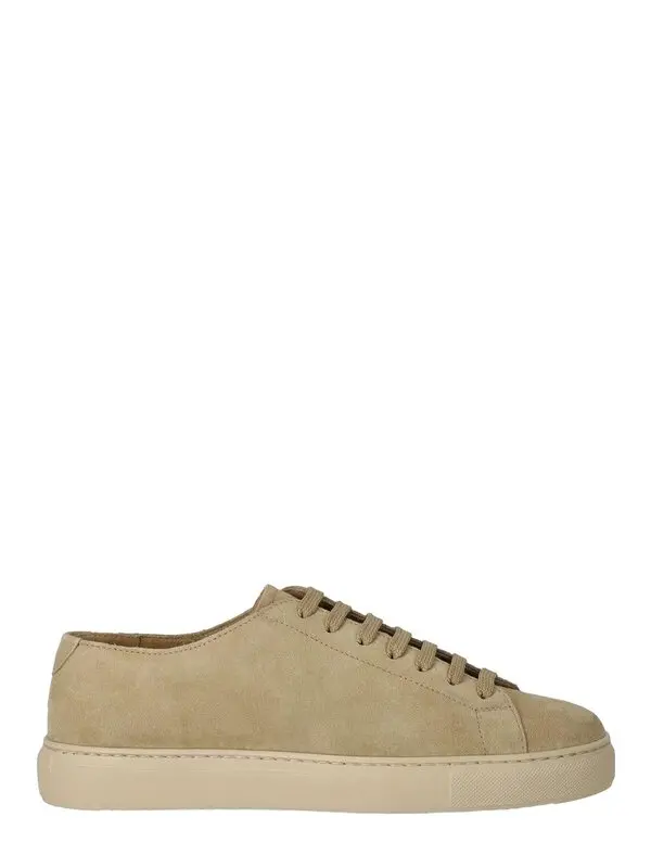DOUCAL'S Suede Low Top Sneaker - Beige