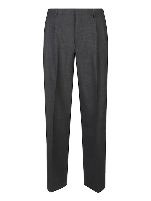 SUNFLOWER Wide Pleated Pants - Grey