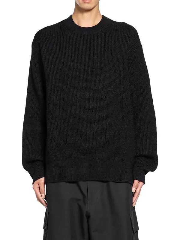 Comme Des Garçons Crewneck Knitwear - Black