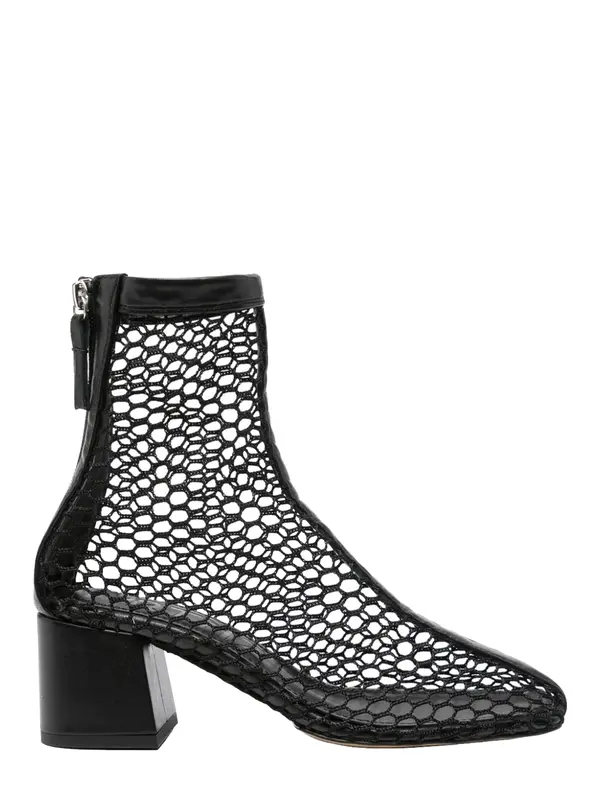 SOULIERS MARTINEZ Firme 65mm Mesh Ankle Boots - Black