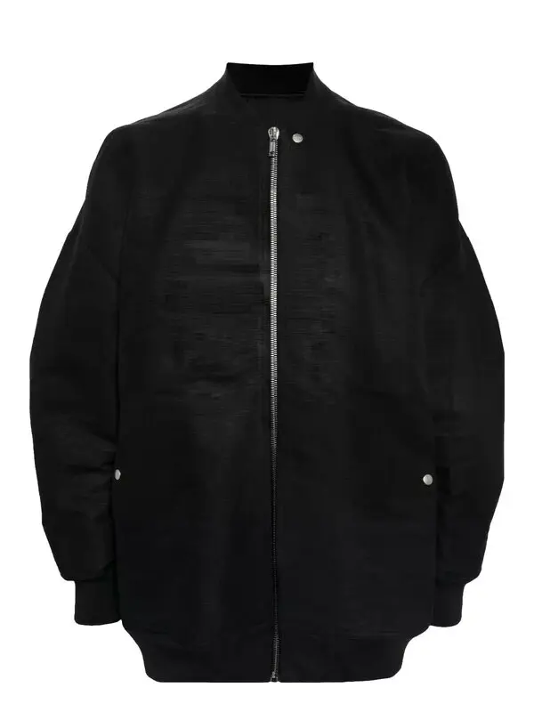 Rick Owens Zip-up Bomber Jacket - Black