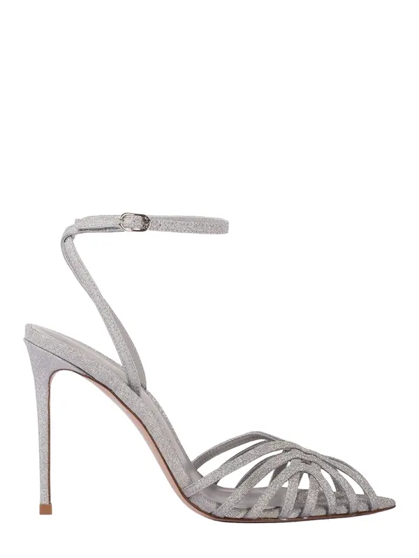 LE SILLA Embrace Glitter Stiletto Sandals - Silver