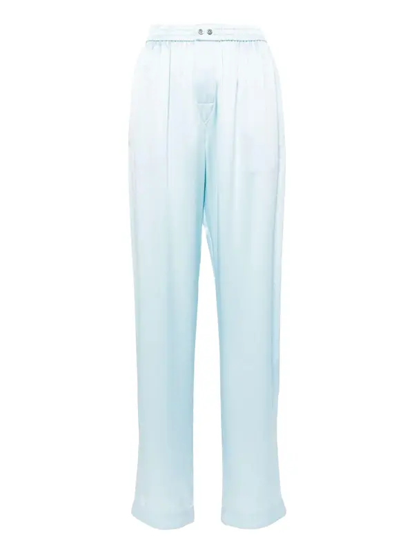Alexander Wang Logo Cutout Trousers - Blue