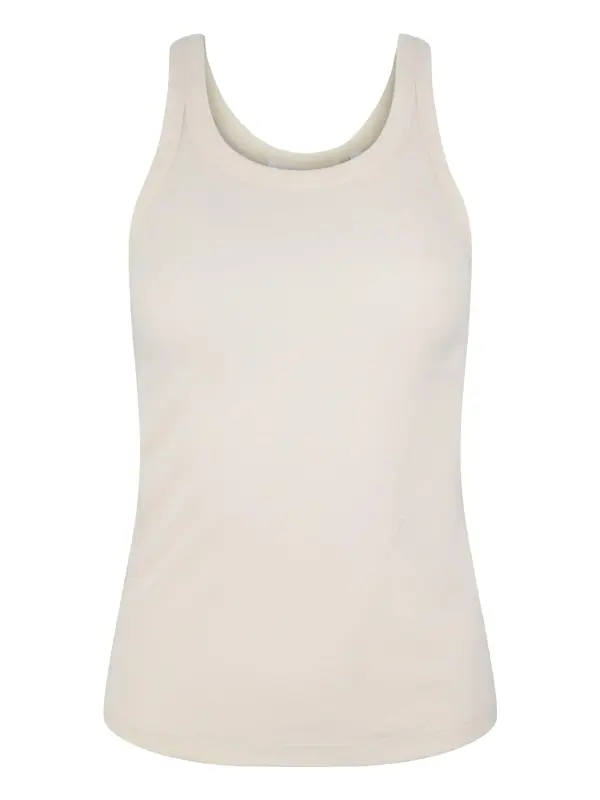 Helmut Lang Ribbed Tank Top - Neutrals