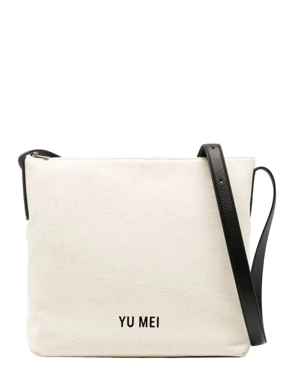 YU MEI Braidy Canvas Crossbody Bag - Neutrals