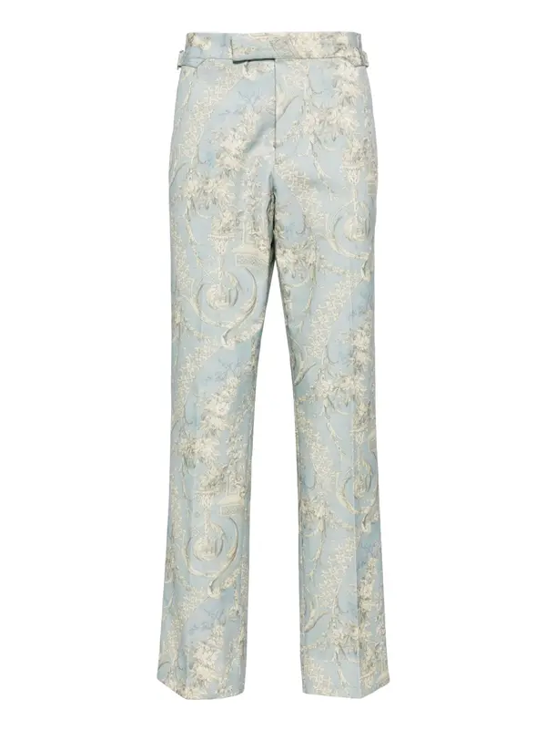 VIVIENNE WESTWOOD Toile De Jouy-print Trousers - Blue