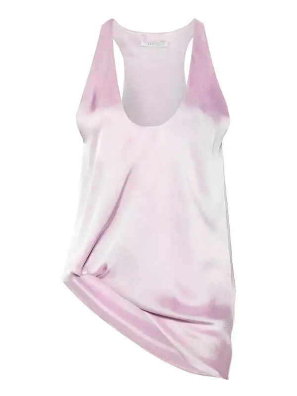 REV Asymmetric Satin Tank Top - Purple