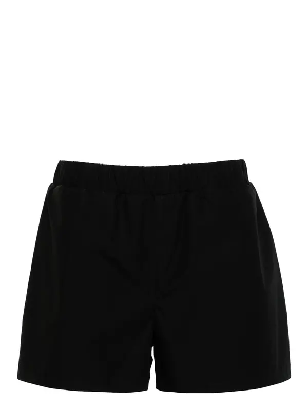 RIER Elasticated-waist Cotton Shorts - Black