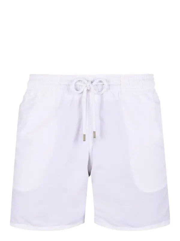 Vilebrequin Logo-appliqué Swim Shorts - White