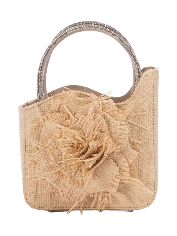 LE SILLA Small Ivy Raffia Bag - Neutrals