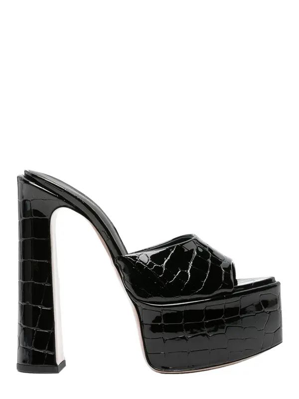 LE SILLA 170mm Nina Platform Sandals - Black