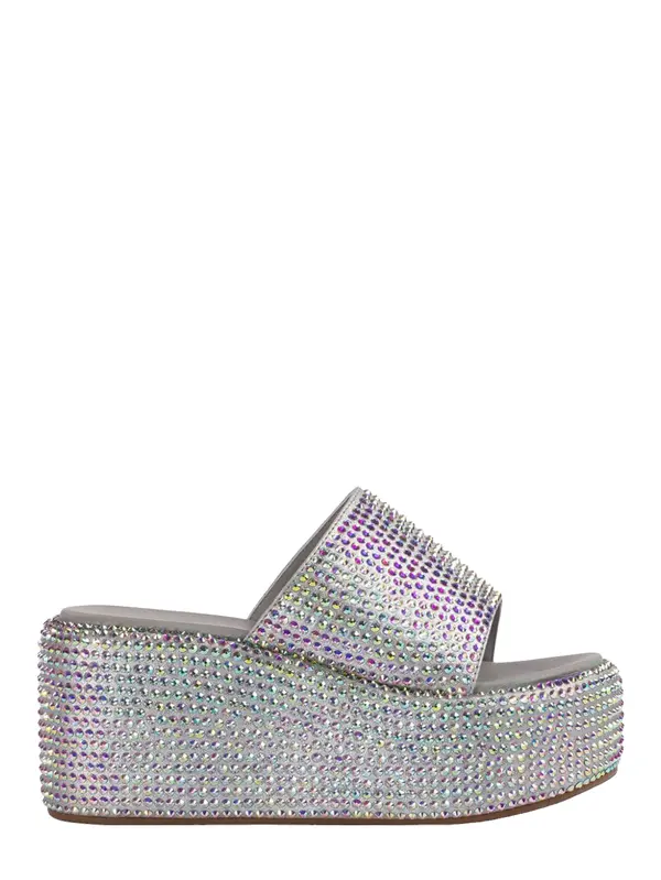 LE SILLA 80mm Aiko Sandals - Silver