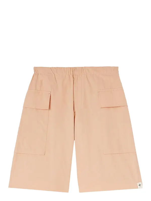 JIL SANDER Cotton Cargo Shorts - Pink