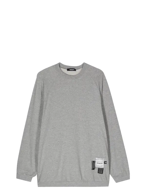 UNDERCOVERISM Logo-patches Cotton Sweatshirt - Grey